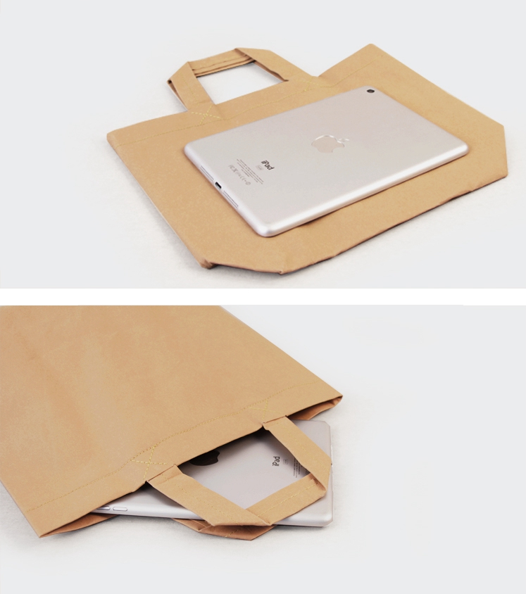 Waterproof strong and durable washed kraft paper bag from China ...